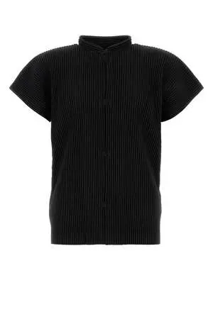 Issey Miyake Homme Plissé Polyester Shirt - Black