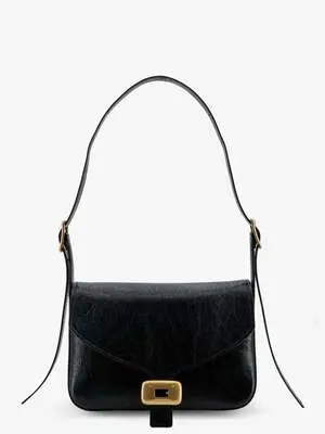 Balenciaga Arena Leather Medium Shoulder Bag - Black