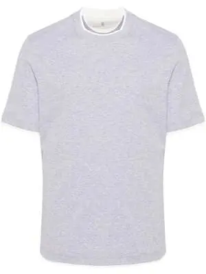 Brunello Cucinelli T-shirt With Faux-layering - Multicolor
