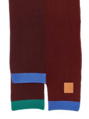 Loewe Wool Asymmetrical Scarf - Multicolor