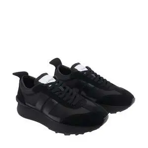 LANVIN Bumpr" Fabric And Suede Sneakers - Black