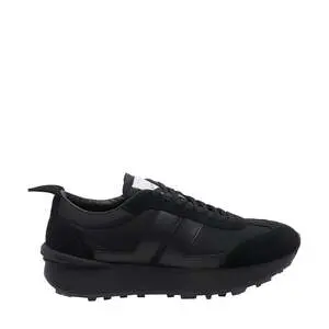 LANVIN Bumpr" Fabric And Suede Sneakers - Black