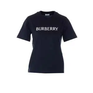 Burberry Logo Print Cotton T-shirt - Black