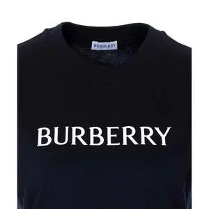 Burberry Logo Print Cotton T-shirt - Black