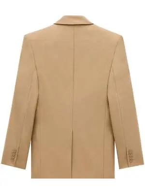 Saint Laurent Single-breasted Wool Gabardine Jacket