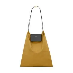 Saint Laurent Foulard Folding Pouch - Yellow