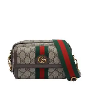 Gucci Ophidia Gg Supreme Canvas Mini Crossbody Bag - Gray