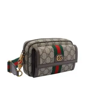 Gucci Ophidia Gg Supreme Canvas Mini Crossbody Bag - Gray