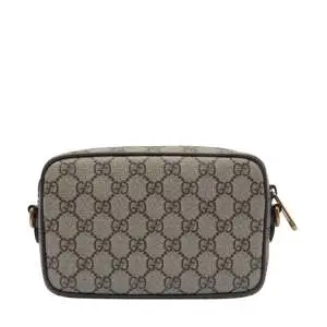 Gucci Ophidia Gg Supreme Canvas Mini Crossbody Bag - Gray