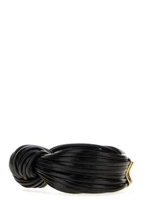Bottega Veneta Leather Knot Bracelet