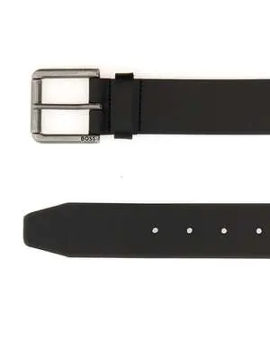 BOSS Leather Belt With Buckle
