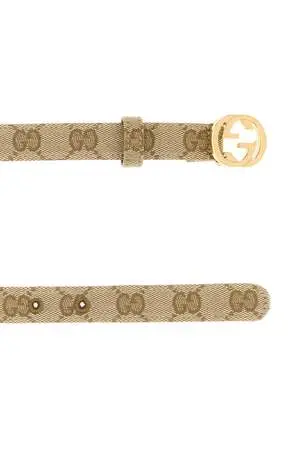 Gucci Gg Monogrammed Fabric Belt - Multicolor