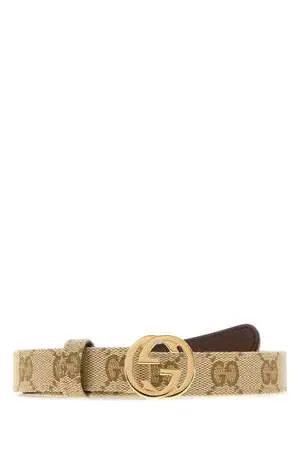 Gucci Gg Monogrammed Fabric Belt - Multicolor