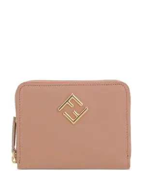 Fendi Ff Diamonds Zip Around Medium Wallet - Multicolor