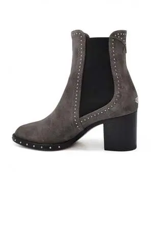 JIMMY CHOO Merril Suede Studded Ankle Boots