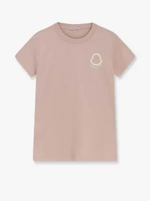 Moncler Cotton T-shirt With Flocked Logo - Multicolor