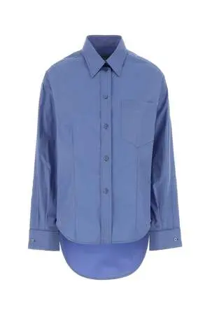 Balenciaga Cerulean Poplin Shirt - Blue