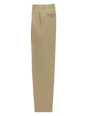 Saint Laurent Wool Gabardine High-waisted Carrot Trousers