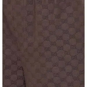 Gucci Gg Canvas Linen Blend Bermuda Shorts - Brown
