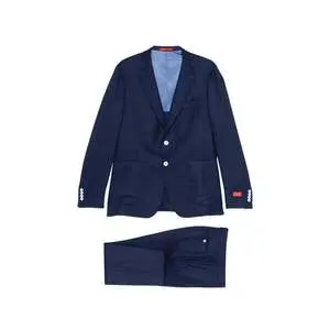 Isaia Suits Single Breasted Suits - Blue