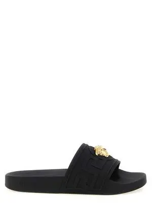 Versace Round Toe Slides Slipper