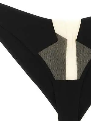 Rick Owens X Livy 'block Line' Briefs With Tulle Inserts