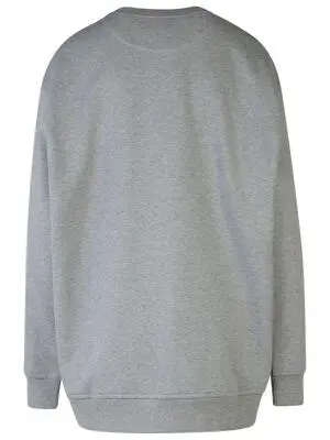 Etro Grey Cotton Sweatshirt With Embroidered Logo