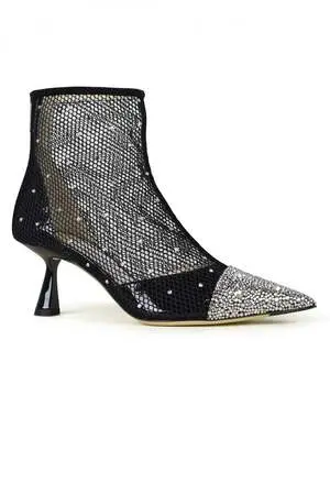 JIMMY CHOO Kix 65 Embellished Mesh Ankle Boots
