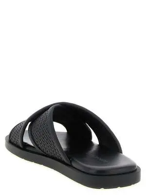 FERRAGAMO Brise 2 Leather Sandals With Woven Detail