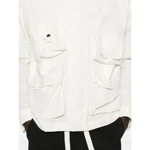 Stone Island Military Jacket With Zip Fastening And Logo Patch