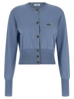 VIVIENNE WESTWOOD Bea Cropped Cardigan - Blue