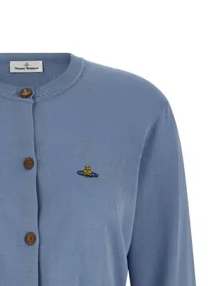 VIVIENNE WESTWOOD Bea Cropped Cardigan - Blue