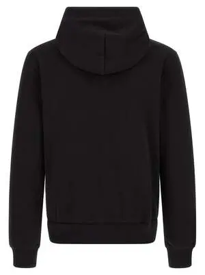 Dolce & Gabbana Logo Plaque Zip-up Hoodie - Black