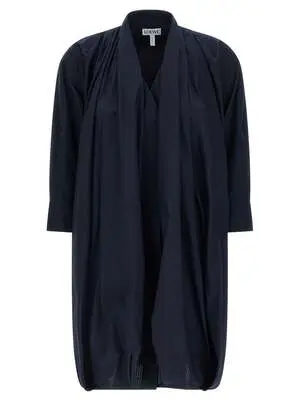 Loewe Draped Balloon Silhouette Mini Dress - Blue
