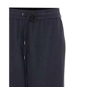 Brunello Cucinelli Wide Leg Trousers With Beaded Stripe - Gray