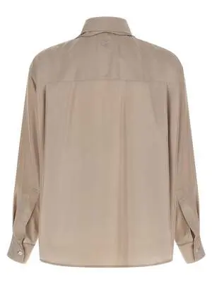 Loewe Silk Draped Shirt - Pink