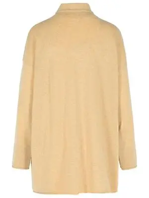 Max Mara Beige Cashmere Turtleneck Sweater