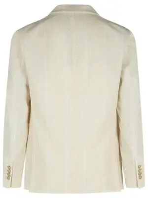 Eleventy Cotton Blend Blazer - Cream