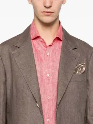 Brunello Cucinelli Linen Deconstructed Blazer - Multicolor