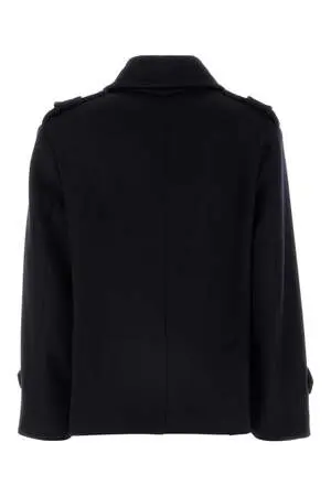 Max Mara Wool Blend Laveno Coat - Blue