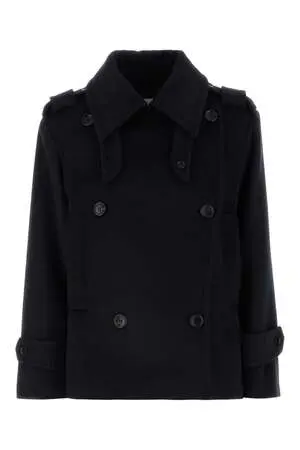Max Mara Wool Blend Laveno Coat - Blue