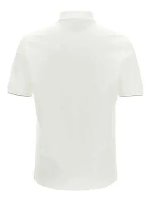 Brunello Cucinelli Short Sleeve Polo Shirt With Logo - Multicolor