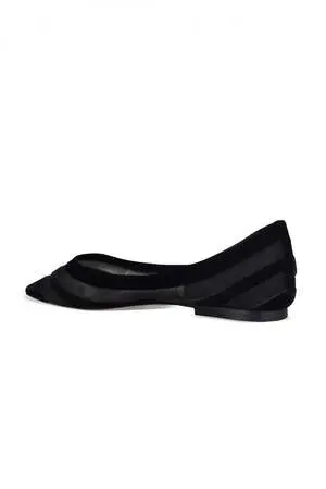 JIMMY CHOO Love Ballerinas - Black