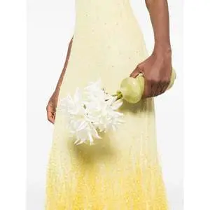 Cult Gaia Clutch Bag With Sculpted Silhouette And Flower Embellishments