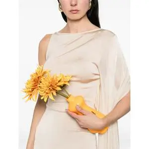 Cult Gaia Flower Embellished Clutch Bag