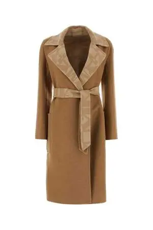 Max Mara Camel Belted Coat - Brown