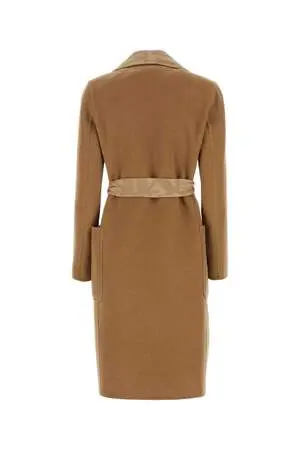 Max Mara Camel Belted Coat - Brown