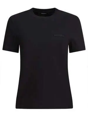 Jacquemus Grosgrain Short Sleeve T-shirt - Black
