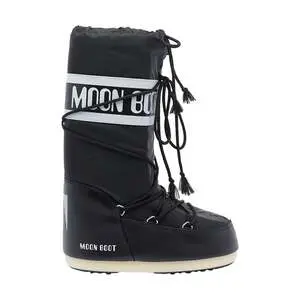Moon Boot Icon Nylon Knee-high Boots - Black