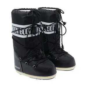 Moon Boot Icon Nylon Knee-high Boots - Black
